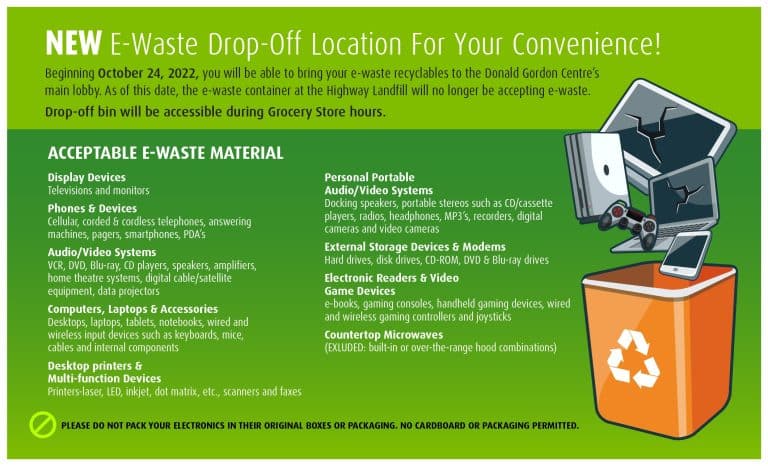 New E-waste Location – Official Site of the Town of Churchill Falls